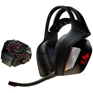 asus gaming headset rog centurion with usb control box | true 7.1 stereo surround sound | gaming headphones with mic