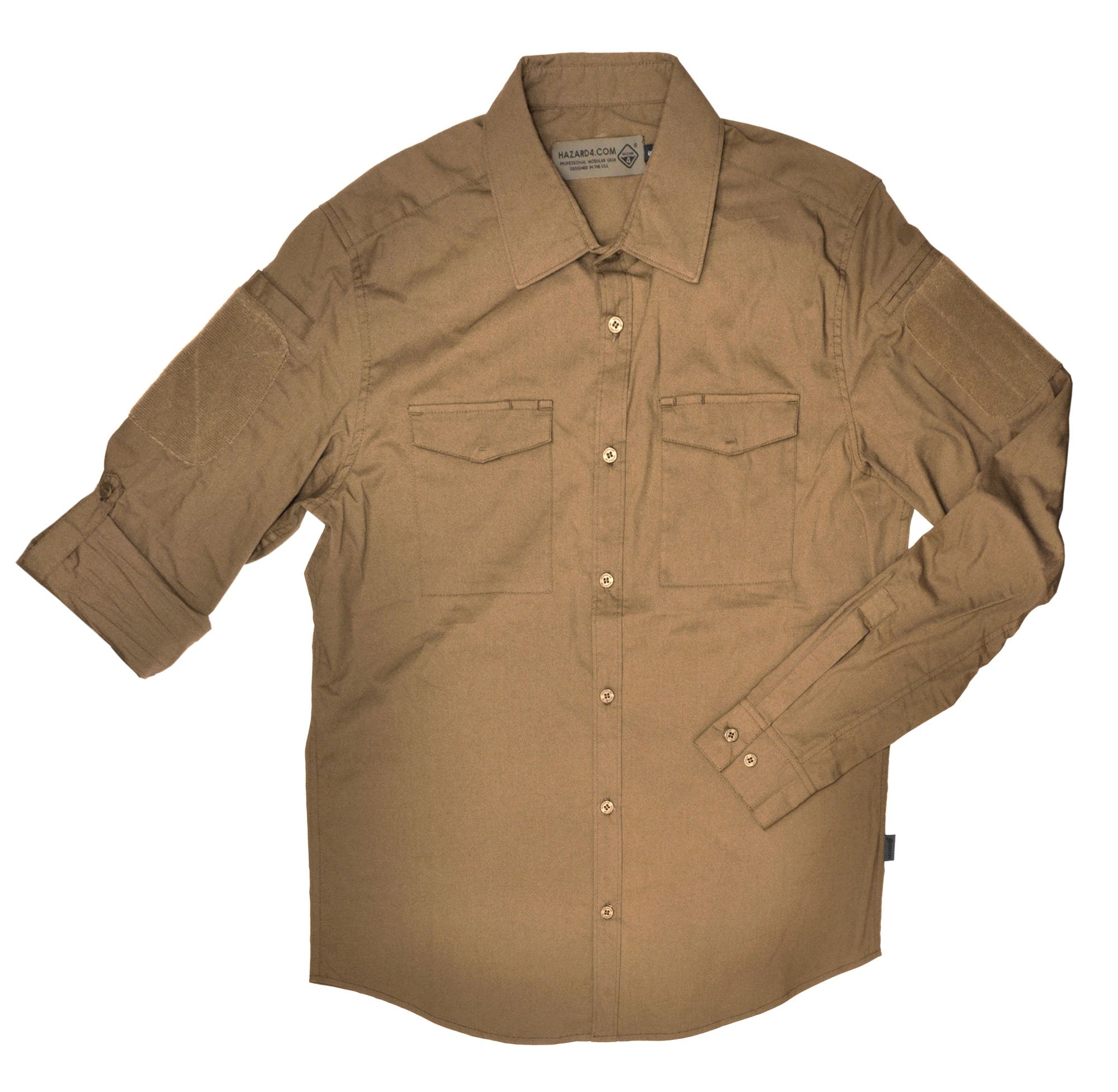 HAZARD 4 Colonial: Safari Stretch Patch Shirt - Coyote (X-Large)