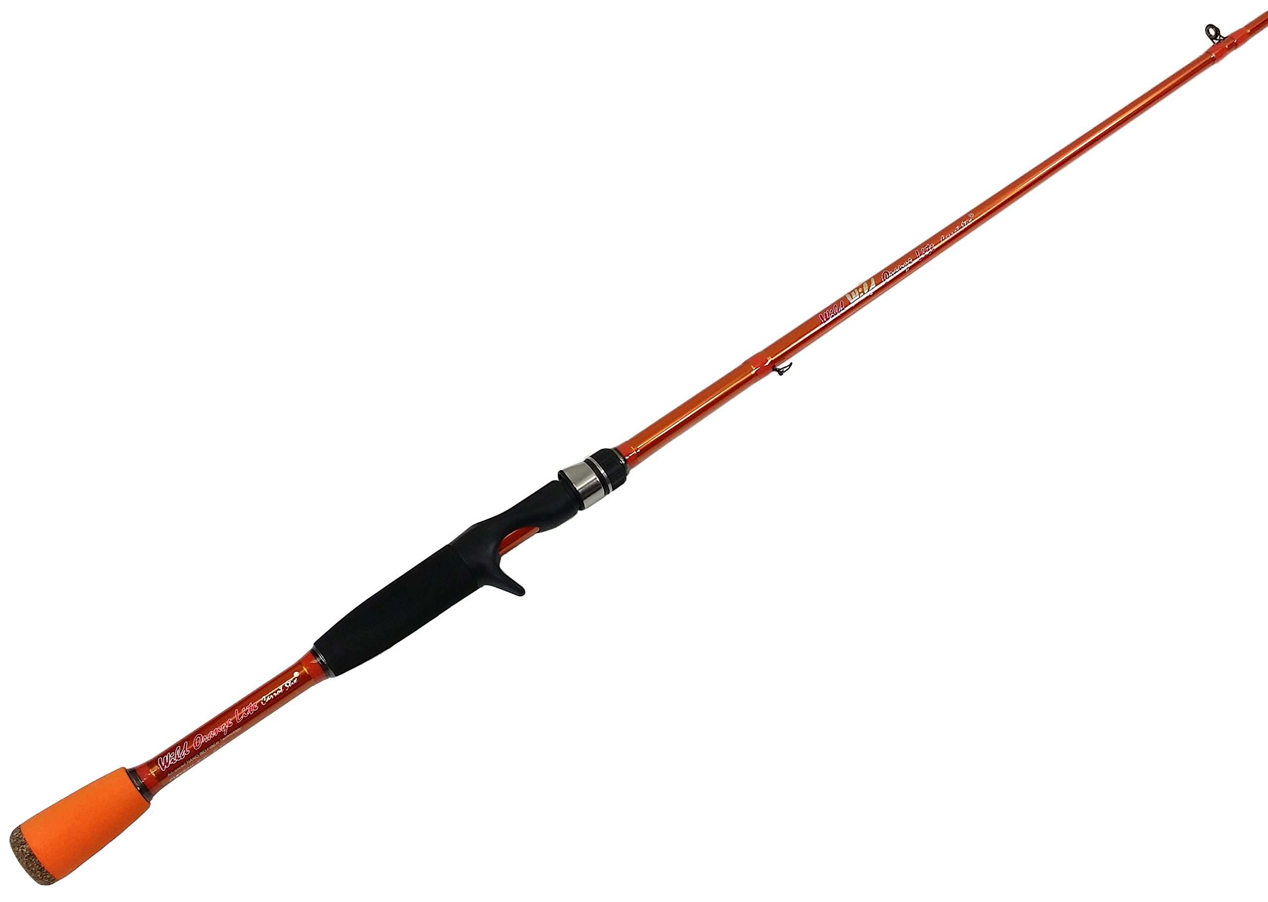 Carrot Stix Casting Semi Micro Guide Fishing Rod Wild Wild Orange Lite (6' 7" Light)