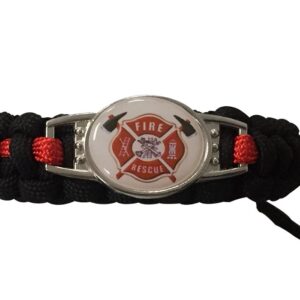 Infinity Collection Firefighter Bracelet, Firefighting Bracelet, Firefighter Paracord Gift for Firefighter or Firefighter Wife