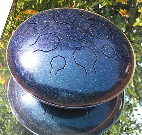 Stardust Stainless Steel Double VibeDrum – 18 Notes - B – in Various Scales - Handpan - Steel Tongue Drum