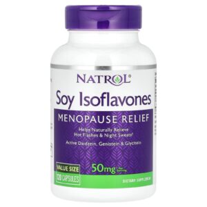 natrol soy isoflavones, 50 mg, 120 capsules (10 mg per capsule)