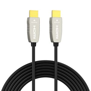 ruipro 4k hdmi fiber optic cable 50 feet 18gbps 4k@60hz arc hdr10 ultra slim flexible hdmi 2.0b cable