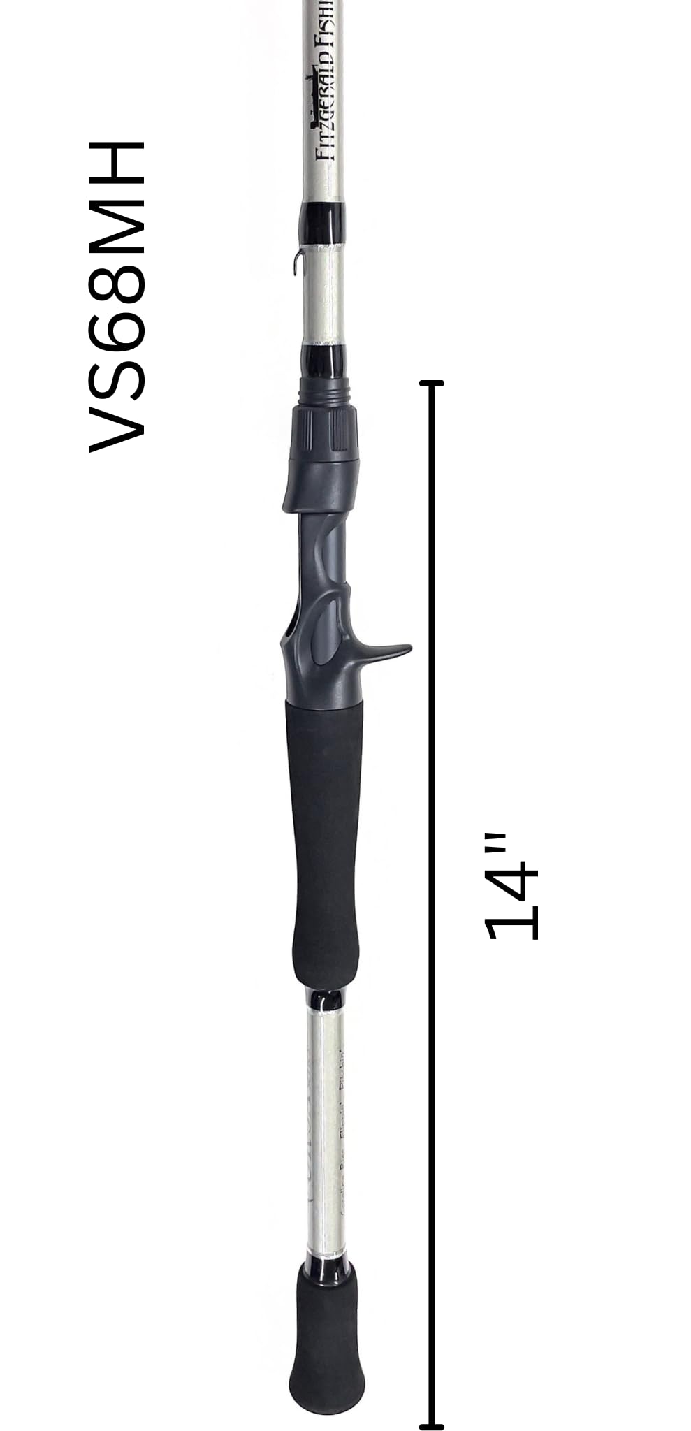 Fitzgerald Vursa Series Casting Rods 6'8"-7'8” Most Versatile Rods, Lightweight & Sensitive Tournament Performance Designed for Freshwater and Inshore, Great for Bass, Walleye or Musky Fishing