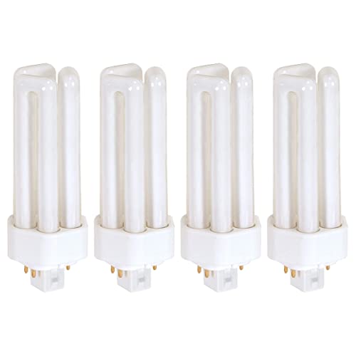 KOR (4 Pack) K20788 - PL26W/3U/4P/841 - Compact Fluorescent Plug-in - T4 - Triple Tube - 26 Watt - 4-Pin (GX24q-3) - 4,100 Kelvin (Cool White)