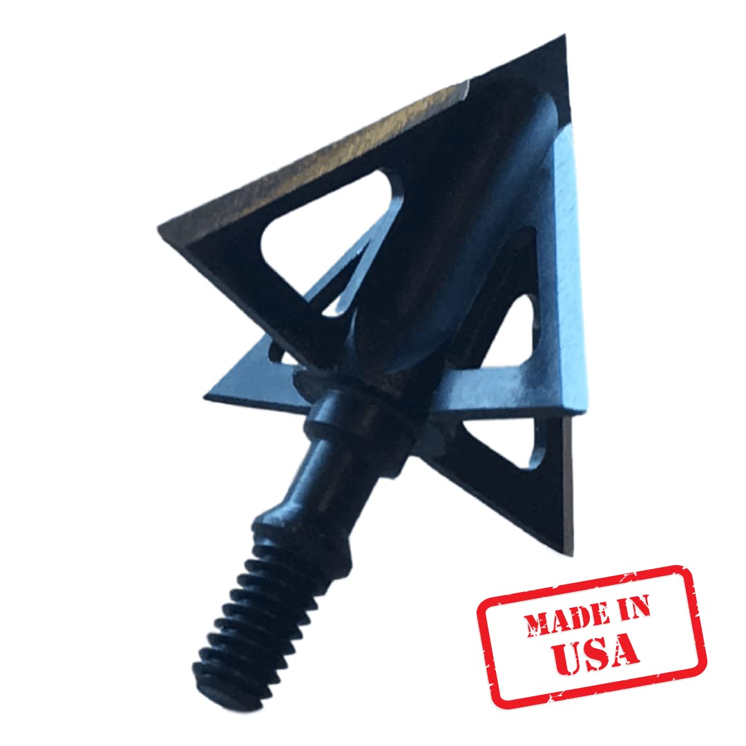 Tooth of The Arrow 100 Grain Broadhead: 1 3/16" | Available in Standard or Practice | Broadhead Tool Included | CNC Machined | One Piece Stainless Steel - 100 Grain Standard