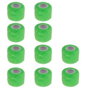 etopars 10 x self adhesive cohesive wrap bandages strong elastic first aid tape green for wrist ankle sport 2" x 5 yards