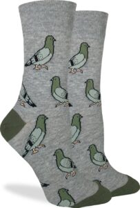 good luck sock women's pigeons socks, adult, shoe size 5-9