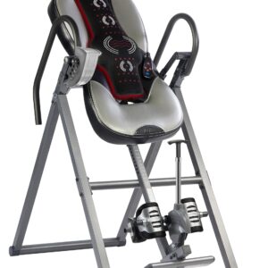 INNOVA HEALTH AND FITNESS ITM5900 Advanced Heat and Massage Inversion Table, Gray/Black