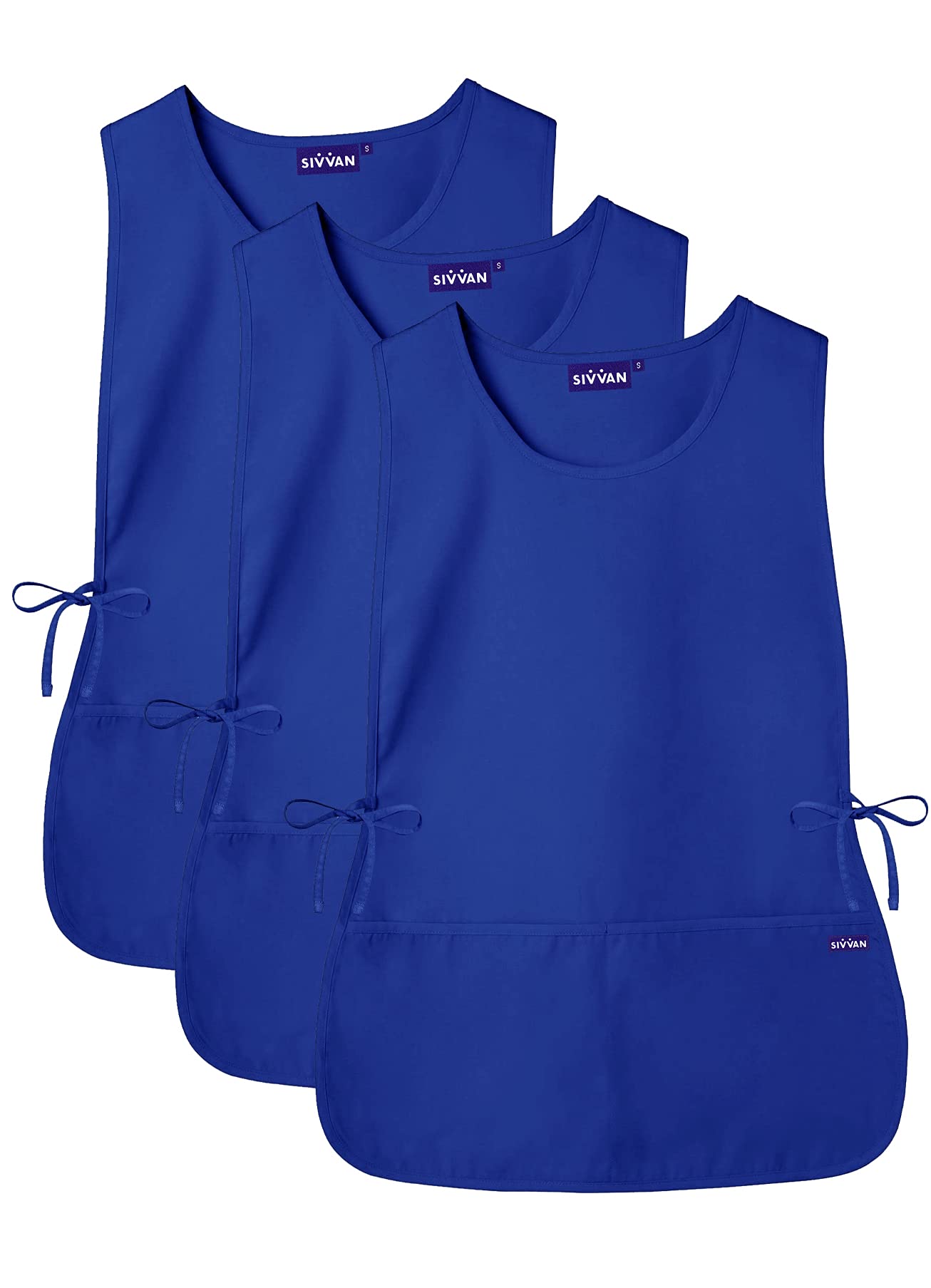 Sivvan Unisex Apron - Cobbler Apron 3-Pack - S87003 - Royal Blue - X