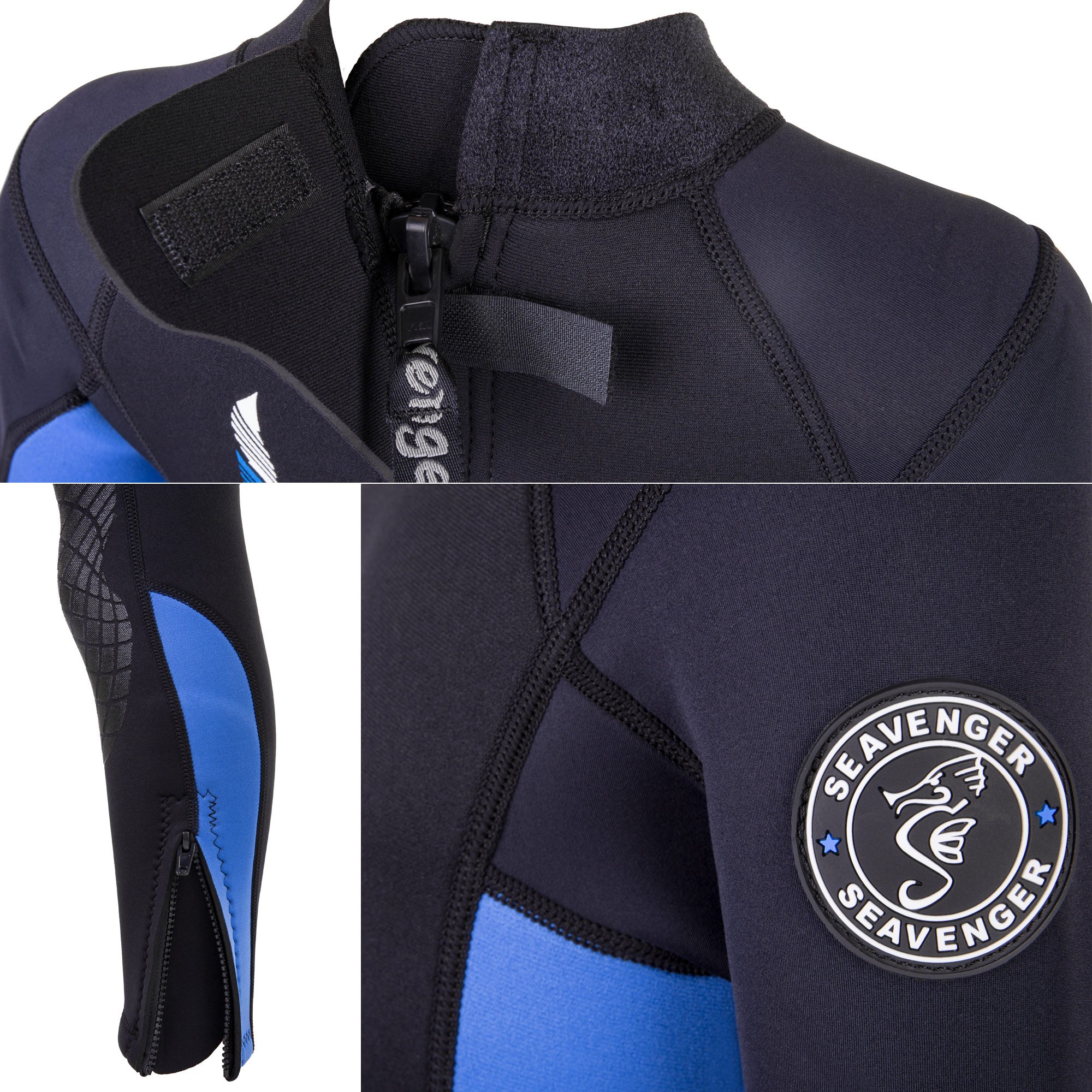 Seavenger Scout 3mm Neoprene Child Wetsuit (Ocean Blue, 4)