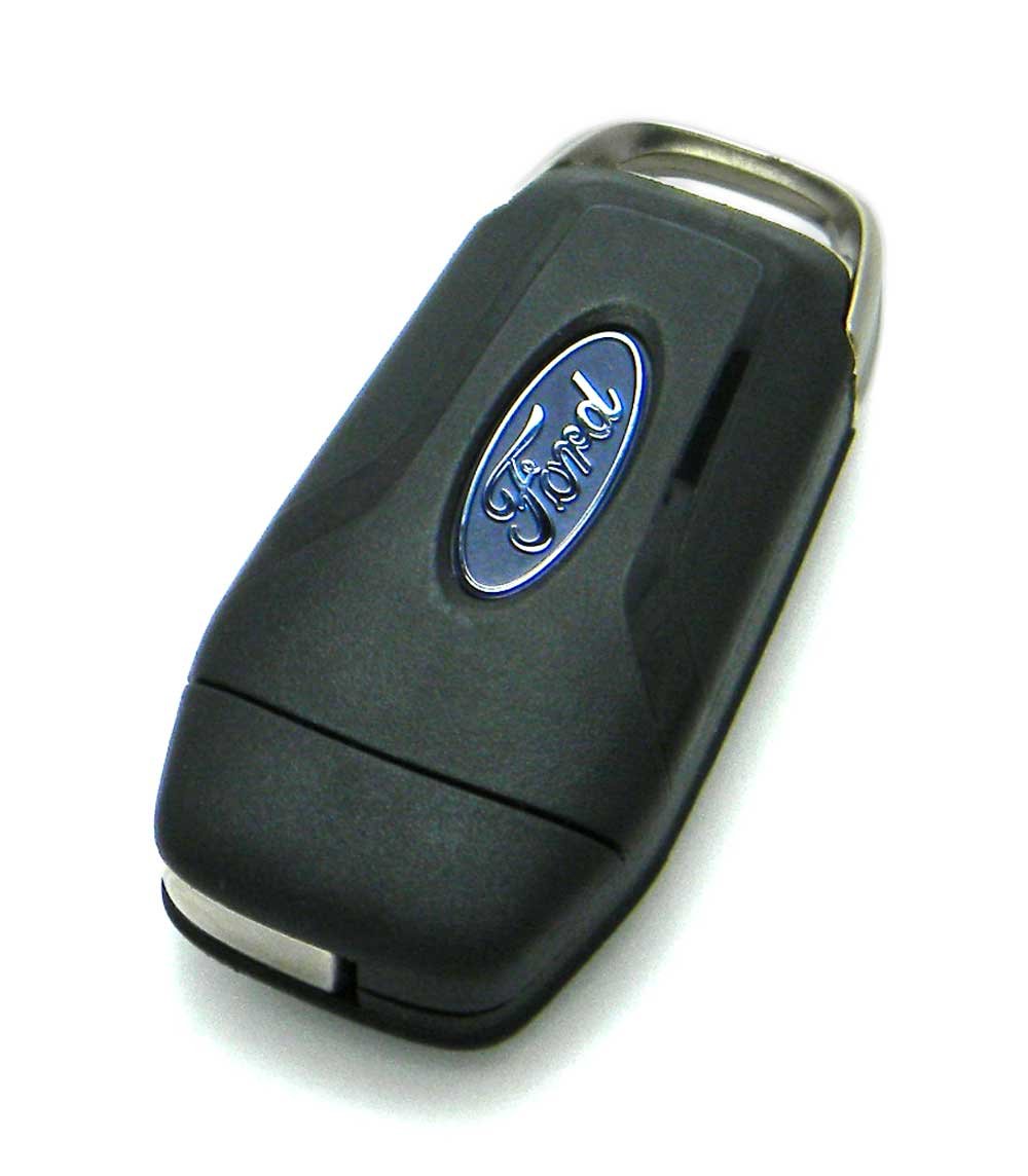 OEM 4-Button Remote Flip Key Fob Compatible with Ford (FCC ID: N5F-A08TDA, P/N: 164-R8134)