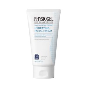 physiogel hydrating facial cream moisturizer, provides 72 hrs of hydration for normal to dry sensitive skin, fragrance free, strengthens skin barrier, face cream for men & women, ceramide, squalane