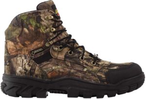 thorogood men's 863-4100 apex predator gtx waterproof 6" non-safety toe hiking boot, mossy oak break up country - 8 m us