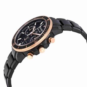 Bulova Marine Star Chronograph Mens Watch, Stainless Steel , Black (Model: 98B302)