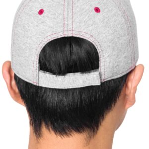 Disney Mens Cotton Mickey Mouse Dad Fan Baseball Cap, Grey