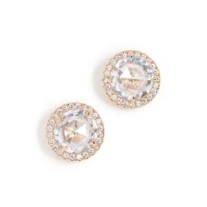 kate spade new york Bright Ideas Pave Halo Gold Stud Earrings