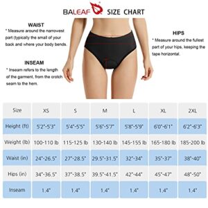 BALEAF Women's Cycling Underwear Padded Bike Shorts Padding Spin Biker Briefs Biking Gear Black Size L