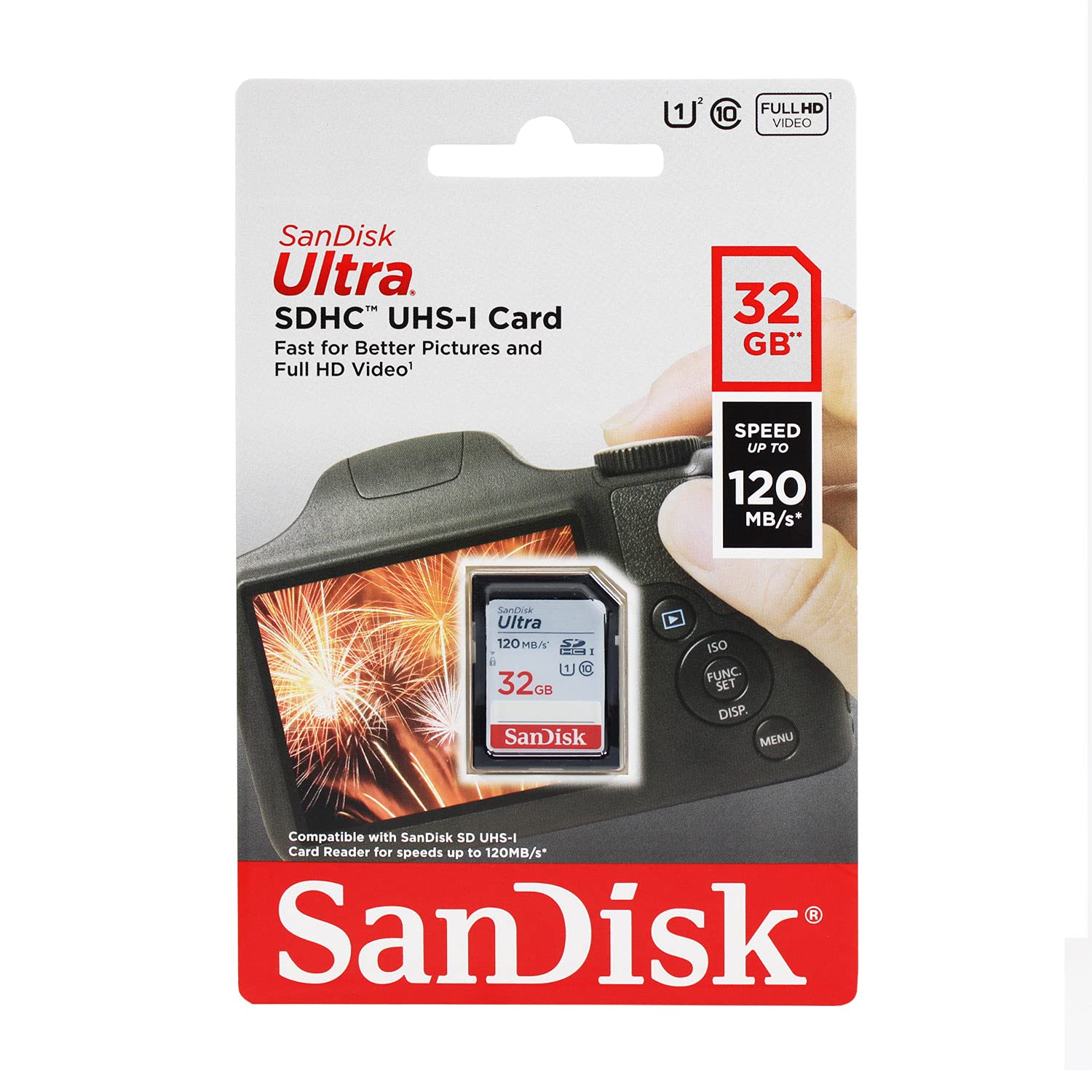 Calumet Sandisk Ultra SDHC 32GB 80MB/S C10 Flash Memory Card (SDSDUNC-032G-AN6IN) 2 Pack