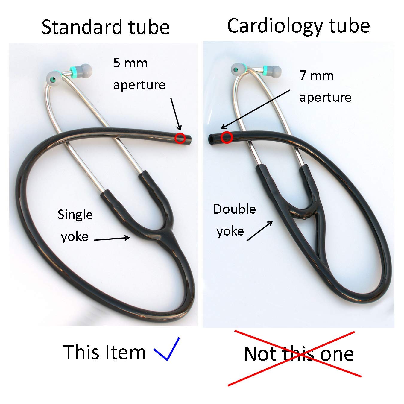 Compatible Replacement Tube by CardioTubes fits Littmann(r) Classic II SE(r) standard Stethoscopes - 5mm GREEN TUBING