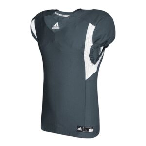 adidas men's techfit hyped football jersey onix/white medium