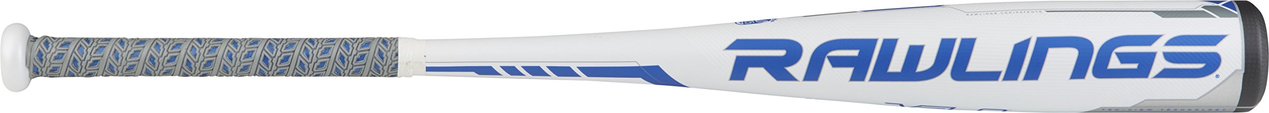 Rawlings Velo USSSA Series Bat, White/Blue, 29"/19 oz