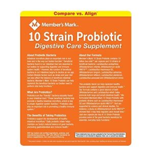 Members Mark 10 Strain Probiotic (84 Count) (2 Pack)