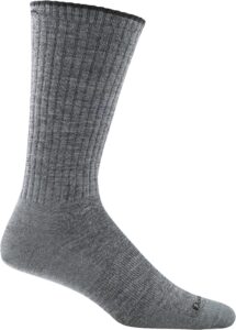 darn tough men's the standard mid-calf lightweight sock (style 1480) - medium gray, large