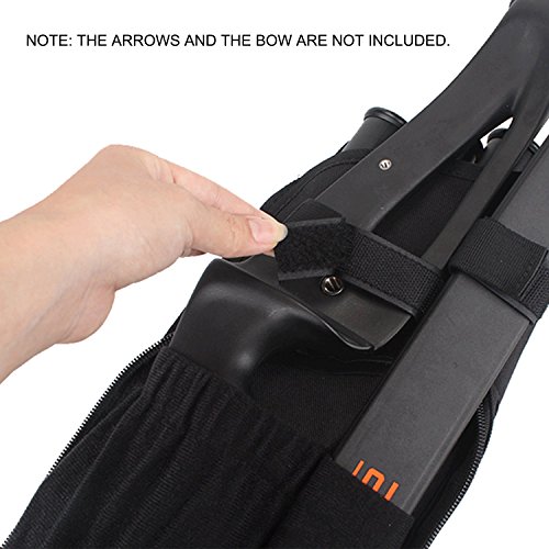 XTACER Multi-Function 4-Tubes Back Field Quiver Training Archery Arrow Quiver for Field Tips Arrows Takedown Bow (Black)