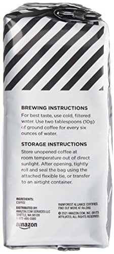 AmazonFresh Go For The Bold Ground Coffee, Dark Roast, 12 Ounce