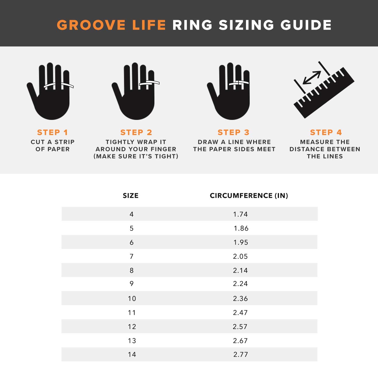 GROOVE LIFE - Silicone Ring For Men and Women Wedding or Engagement Rubber Band with Lifetime Coverage, Breathable Grooves, Comfort Fit, and Durability - Thin Solid Storm Grey Size 7