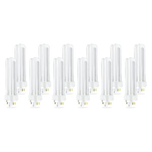 (12 pack) plc-18w 835, 4 pin g24q-2, 18 watt double tube, compact fluorescent light bulb, replaces sylvania 20672 - cf18dd/e/835/eco and philips 38332-3- pl-c 18w/835/4p/alto