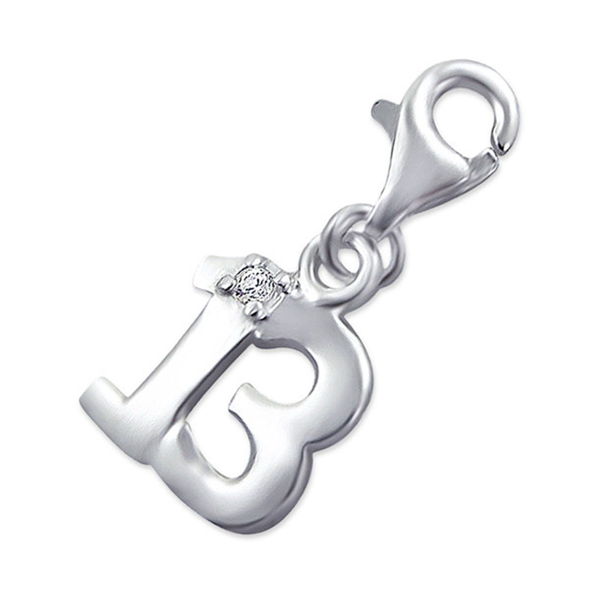 Number 13 Charm Lobster Clasp Sterling Silver 925 for Charm Bracelet (3340 Silver)