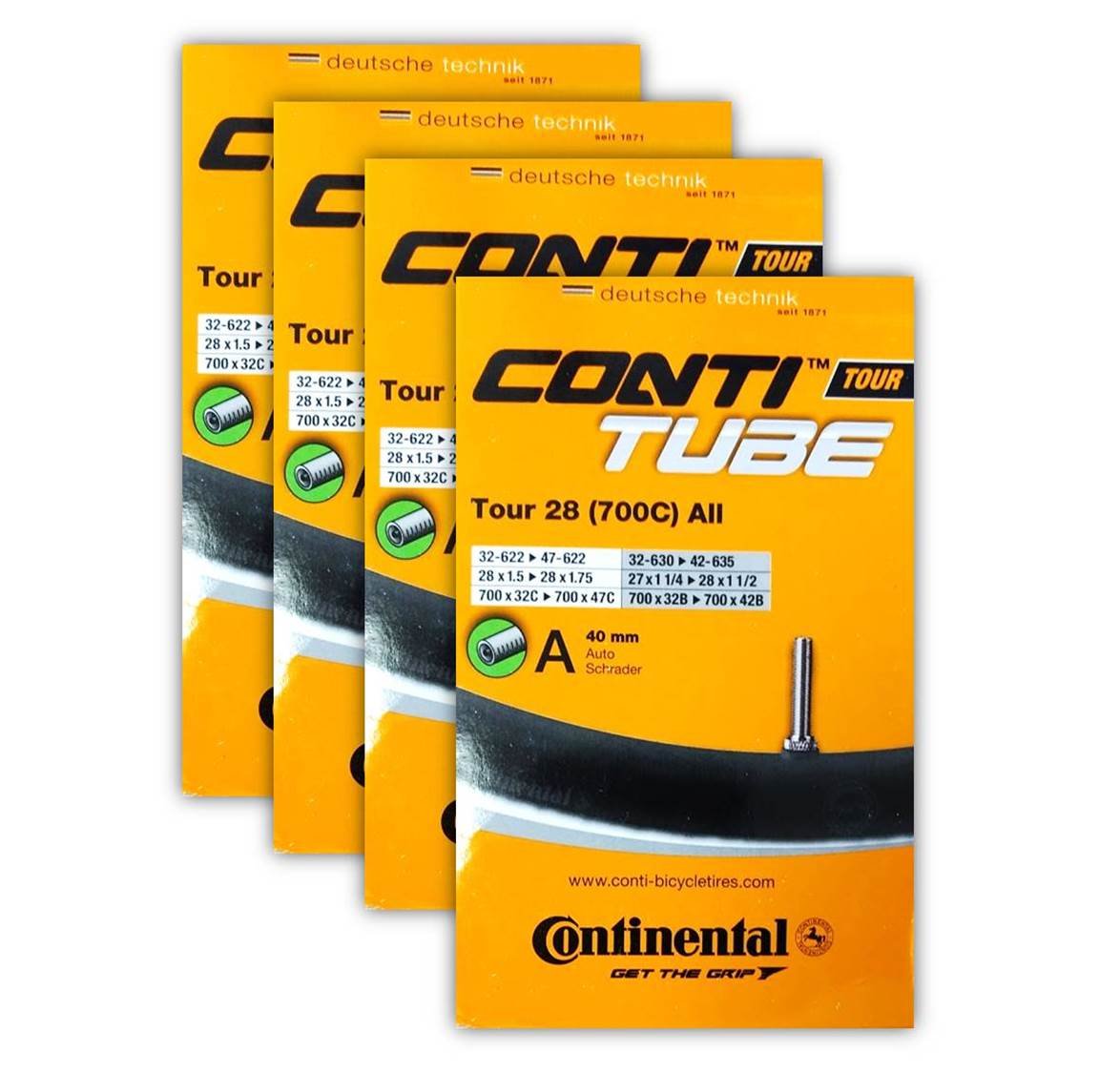 Continental Tour 28 700x32-47 40mm Schrader (Auto) Valve - 4 Pack