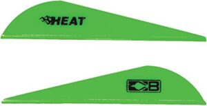 bohning 2.5" heat vanes neon green 2.5" heat vane, 100pk