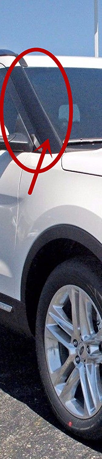 Front Windshield-Outer Pillar Windshield Trim Molding Passenger R/H Side Only Compatible with Ford Explorer 2011-2019 Models