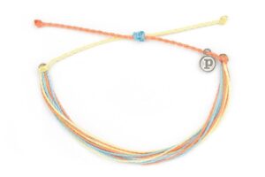 pura vida bracelets - beach life anklet - handcrafted 100% wax coated waterproof