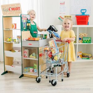 Melissa & Doug Freestanding Wooden Fresh Mart Grocery Store - FSC Certified