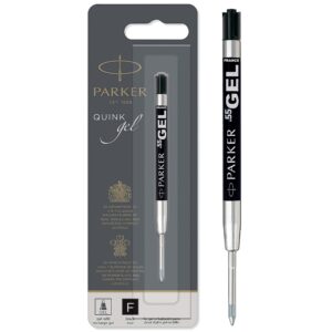 parker quink gel ink refill, fine tip (0.5mm), black