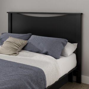 south shore gramercy full/queen headboard (54/60''), pure black