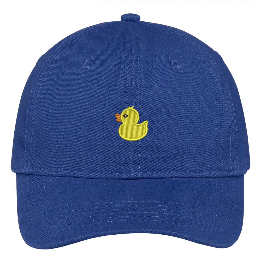 Trendy Apparel Shop Small Duck Embroidered Soft Cotton Low Profile Dad Hat Baseball Cap - Royal