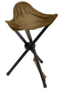 rothco collapsible stool with carry strap, coyote brown