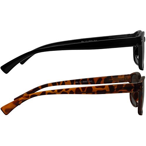 Sun Readers -9505H - 1 Sun Black + 1 Sun Tortoise -1.75