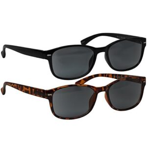 sun readers -9505h - 1 sun black + 1 sun tortoise -1.75