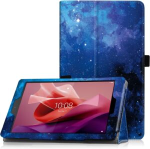 famavala folio case cover for previous generation 8" fire hd 8 tablet [8th / 7th / 6th generation 2018/2017 / 2016 release ] (bluesky)