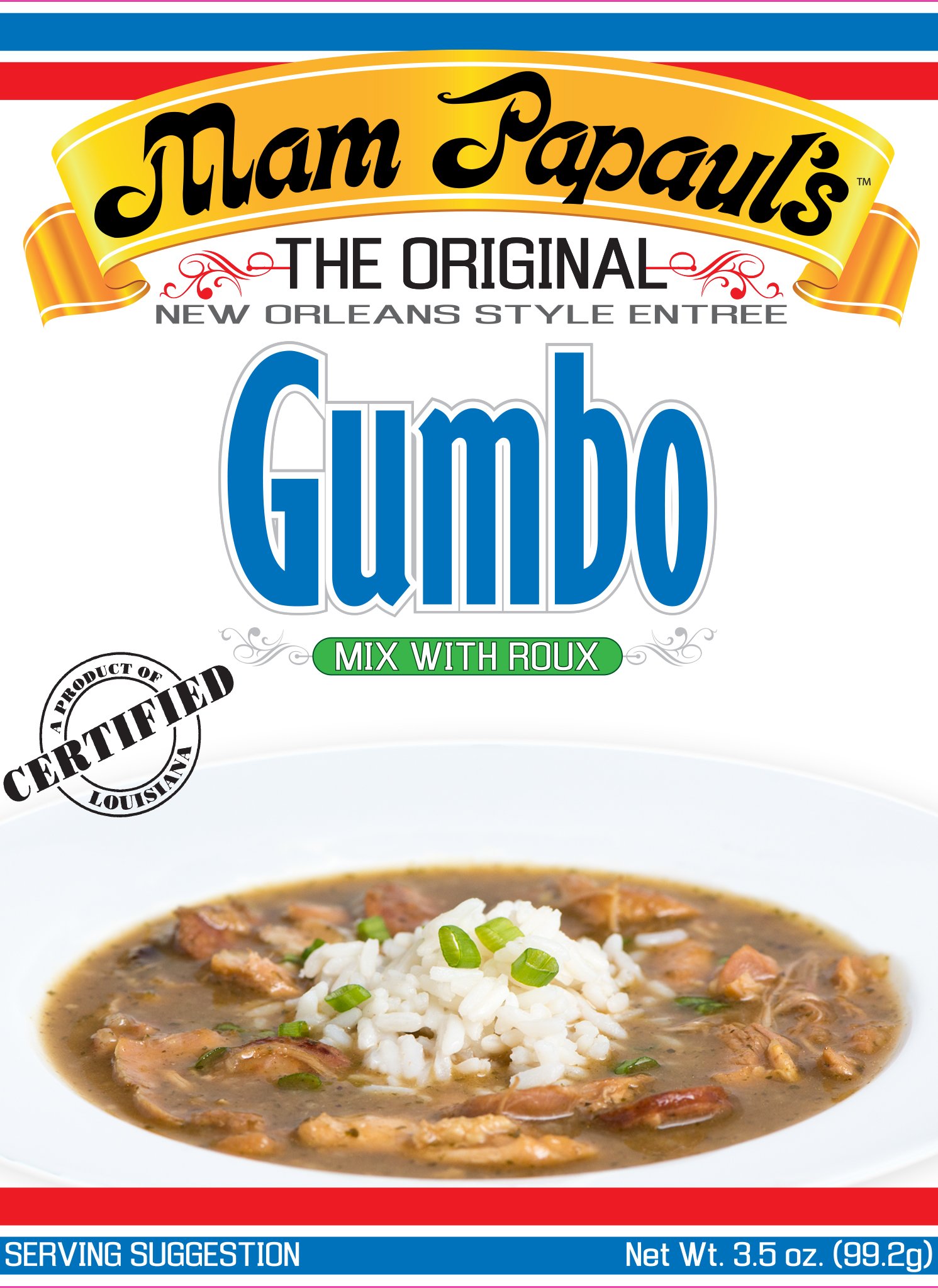 Mam Papaul's Gumbo w/ Roux 3pk Mix