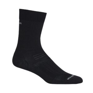 Icebreaker Merino womens Medium Cushion Wool for Women hiking socks, Black, Large US