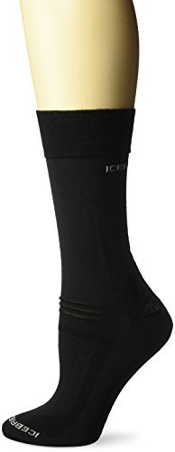 Icebreaker Merino womens Medium Cushion Wool for Women hiking socks, Black, Large US