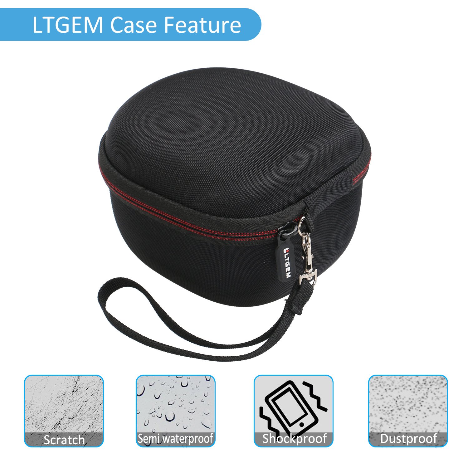 LTGEM Case for Peltor Sport Tactical 100 & 300 Electronic Hearing Protector - Hard Storage Travel Protective Carrying Bag