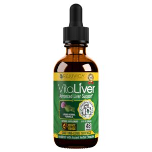 vitaliver - liver health supplement - support liver cleanse & detox - liquid delivery for absorption - milk thistle, artichoke, chanca piedra, dandelion & more!